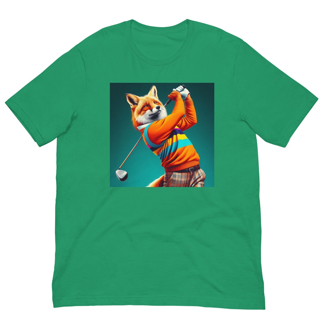 Golfing Fox Unisex T-shirt - Etsy