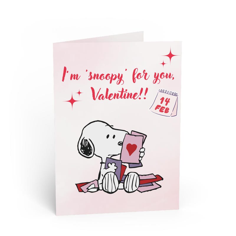Snoopy Cards - Etsy