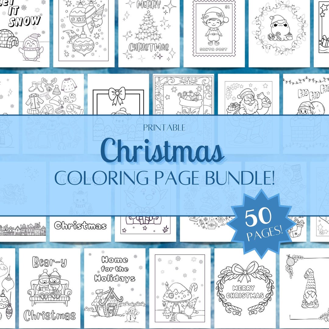 50 Christmas Coloring Pages | Christmas Activities | Classroom ...