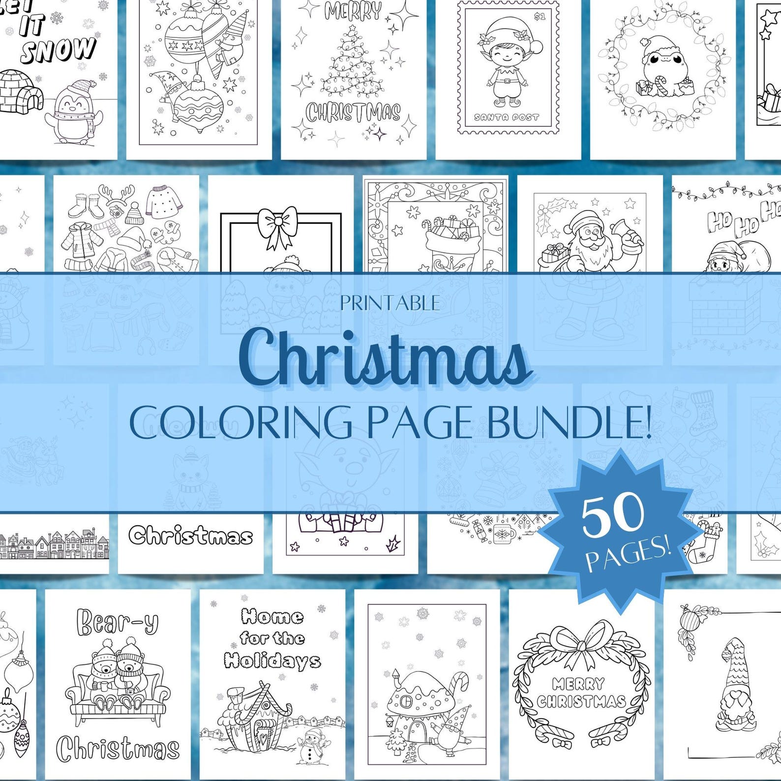 50 Christmas Coloring Pages | Christmas Activities | Classroom ...