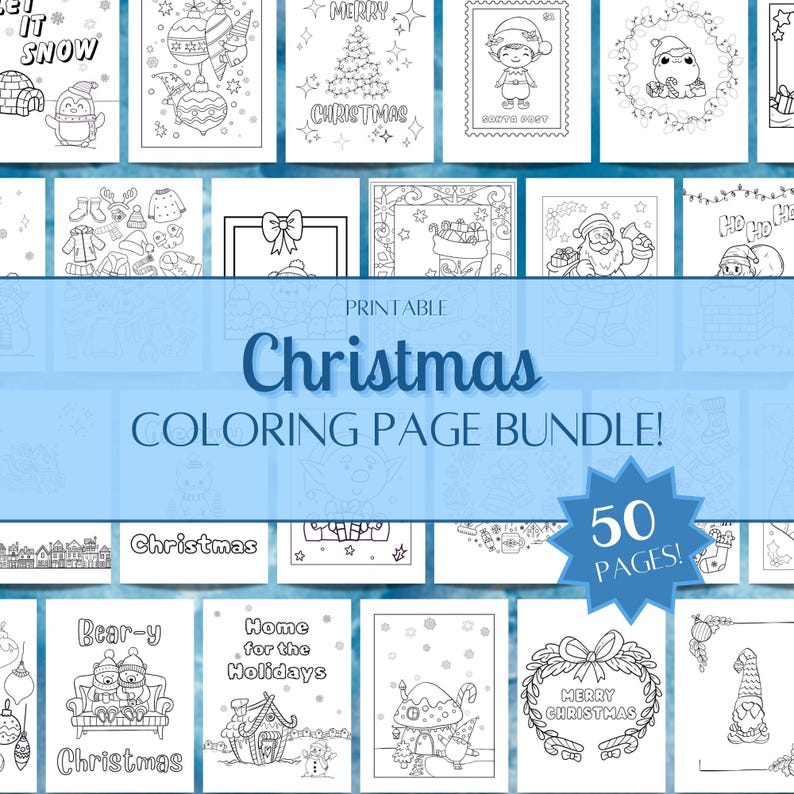 50 Christmas Coloring Pages | Christmas Activities | Classroom ...