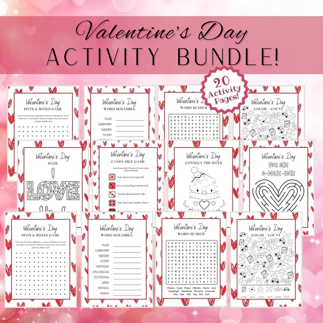 20 Valentine's Themed Activities and Games for Kids! | Valentines Day ...