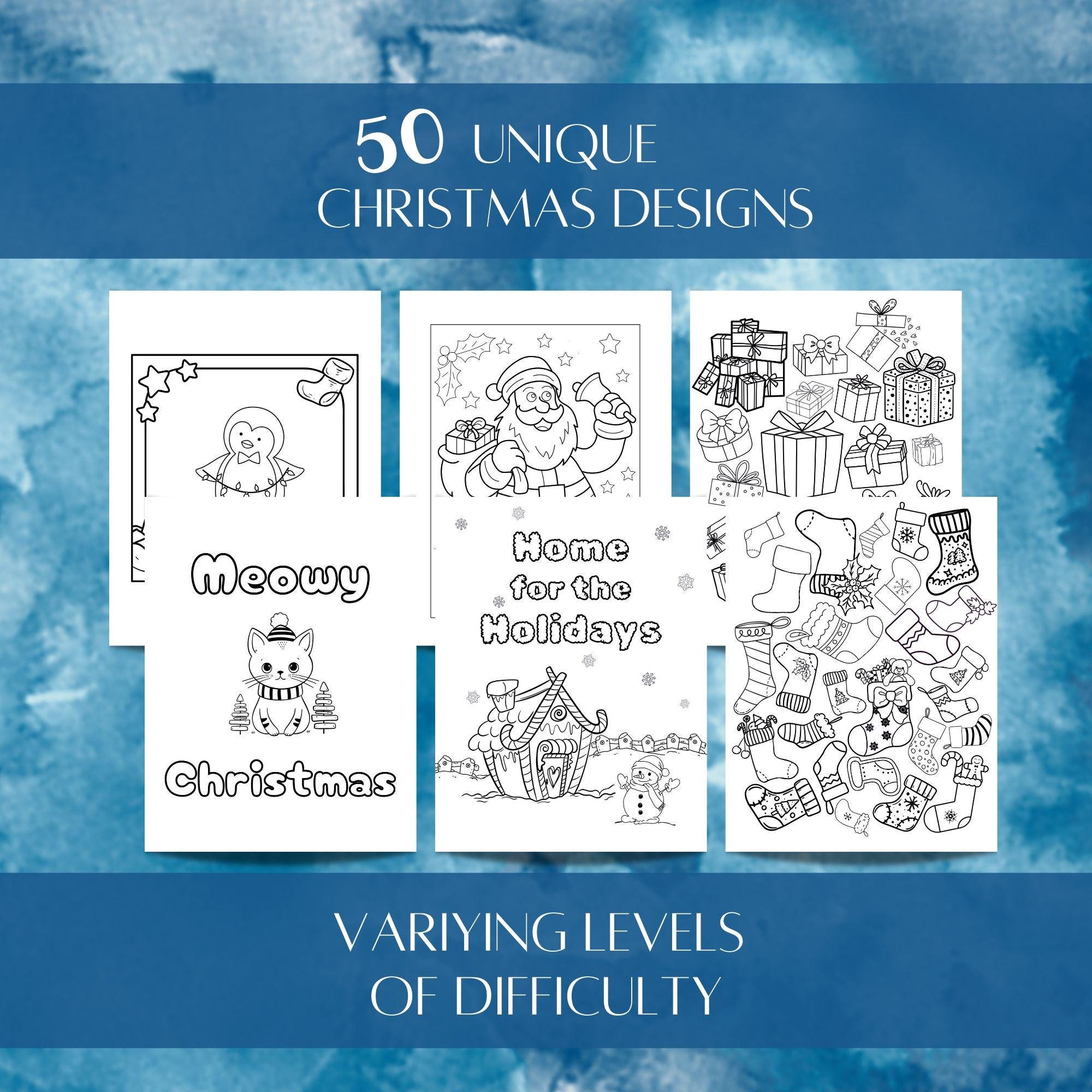 50 Christmas Coloring Pages | Christmas Activities | Classroom ...