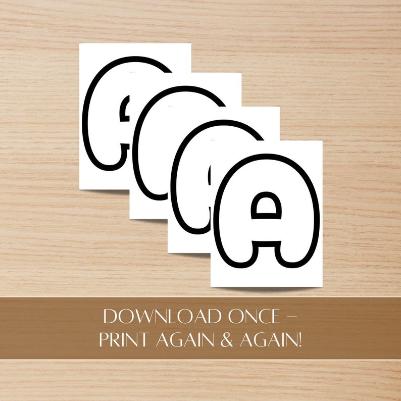 Complete Bubble Letter and Number Bundle | Alphabet | Crafting ...