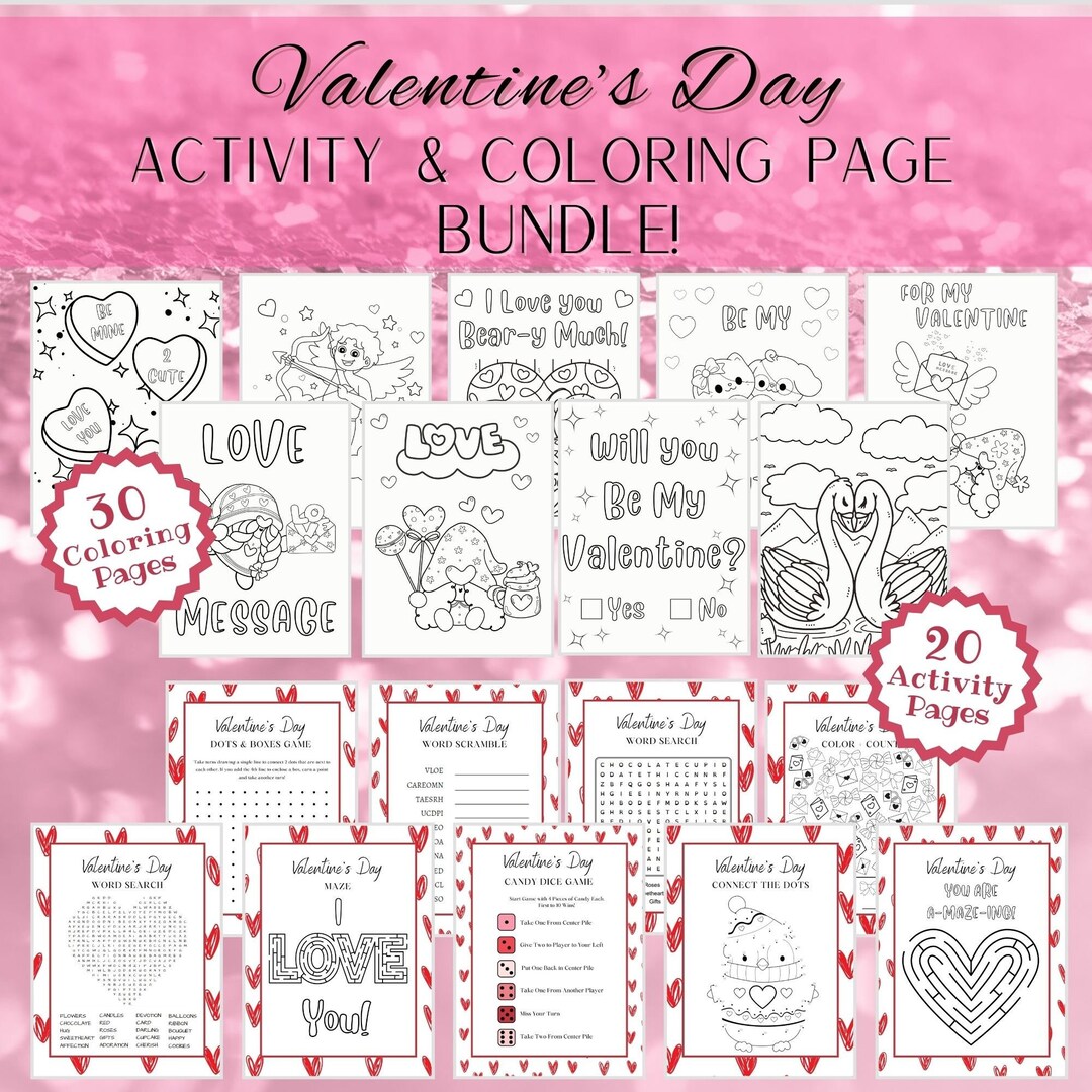 The Ultimate Valentine's Day Bundle 20 Valentine's Activities 30 ...