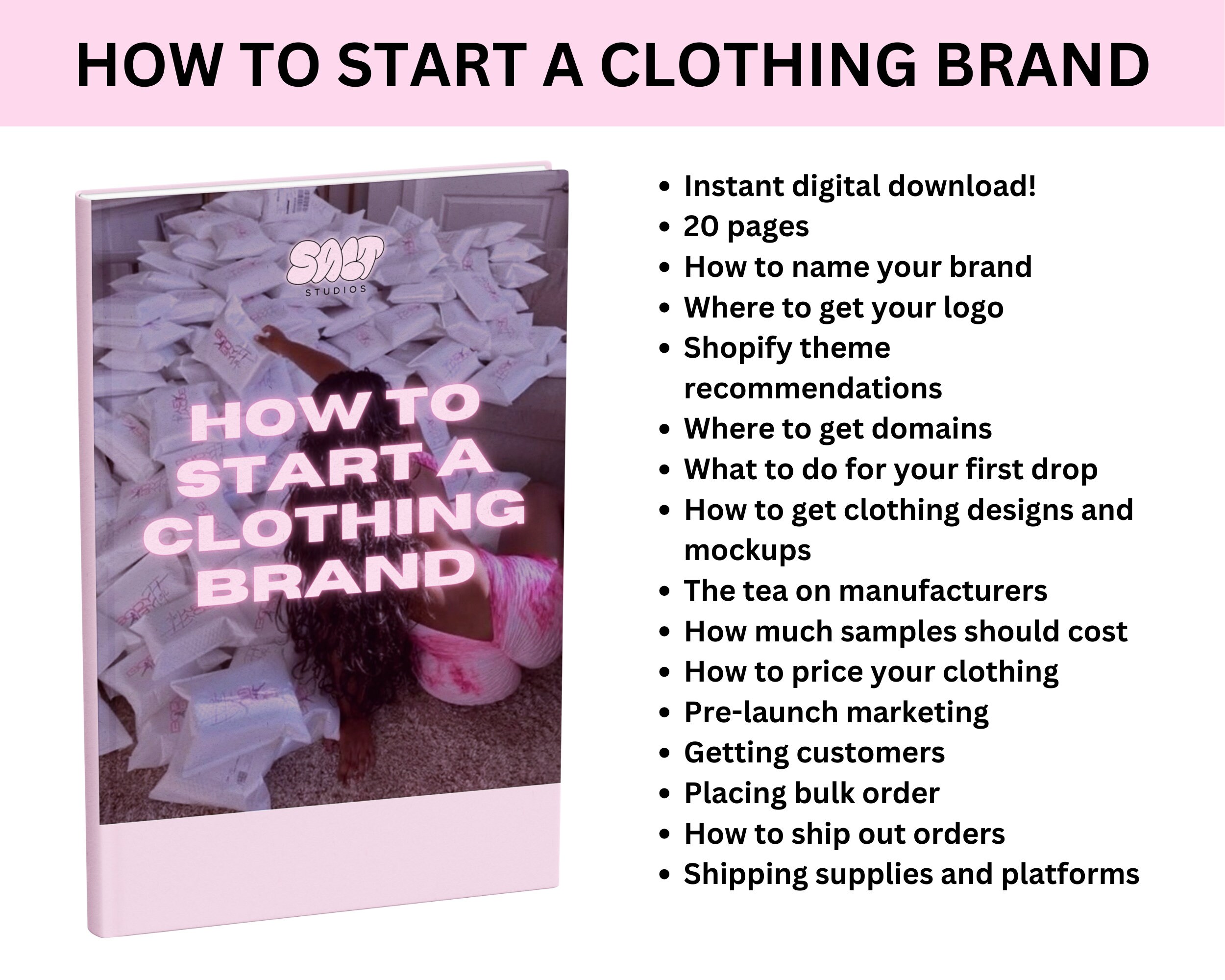 How to Start A Clothing Brand | Ebook for Clothing Brand Owners - Etsy