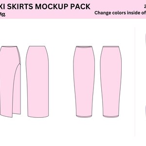 Maxi Skirts Canva Mockup Pack Women's Clothing Mockup Pack for Canva - Etsy