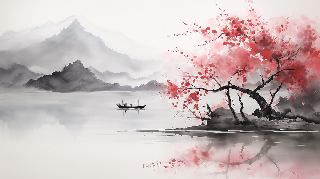 Chinese Ink Wash Painting, Printable, Asian Art, Printable, Decor, Wall ...