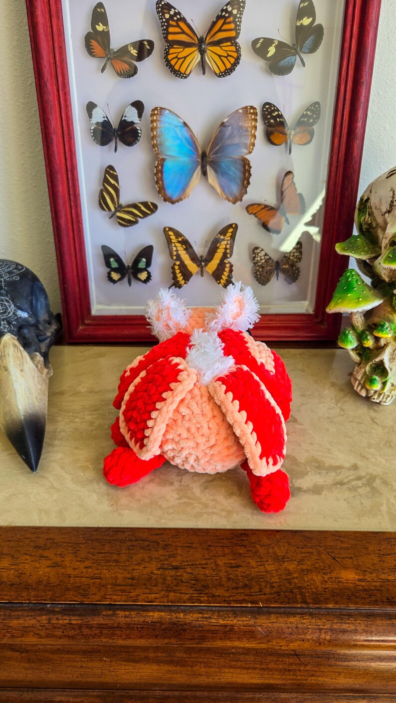 Moth Crochet Kritter - Kawaii Moth Plush - Etsy