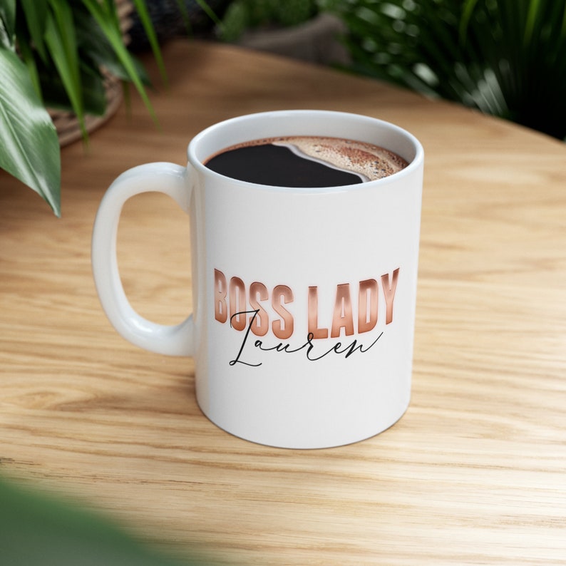 Boss Lady Coffee Mug, Personalized Appreciation Gift for Women Small ...