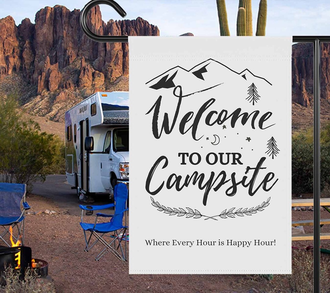 Funny Camping Flag for Campsite, Camping Gift for Family, Campers ...