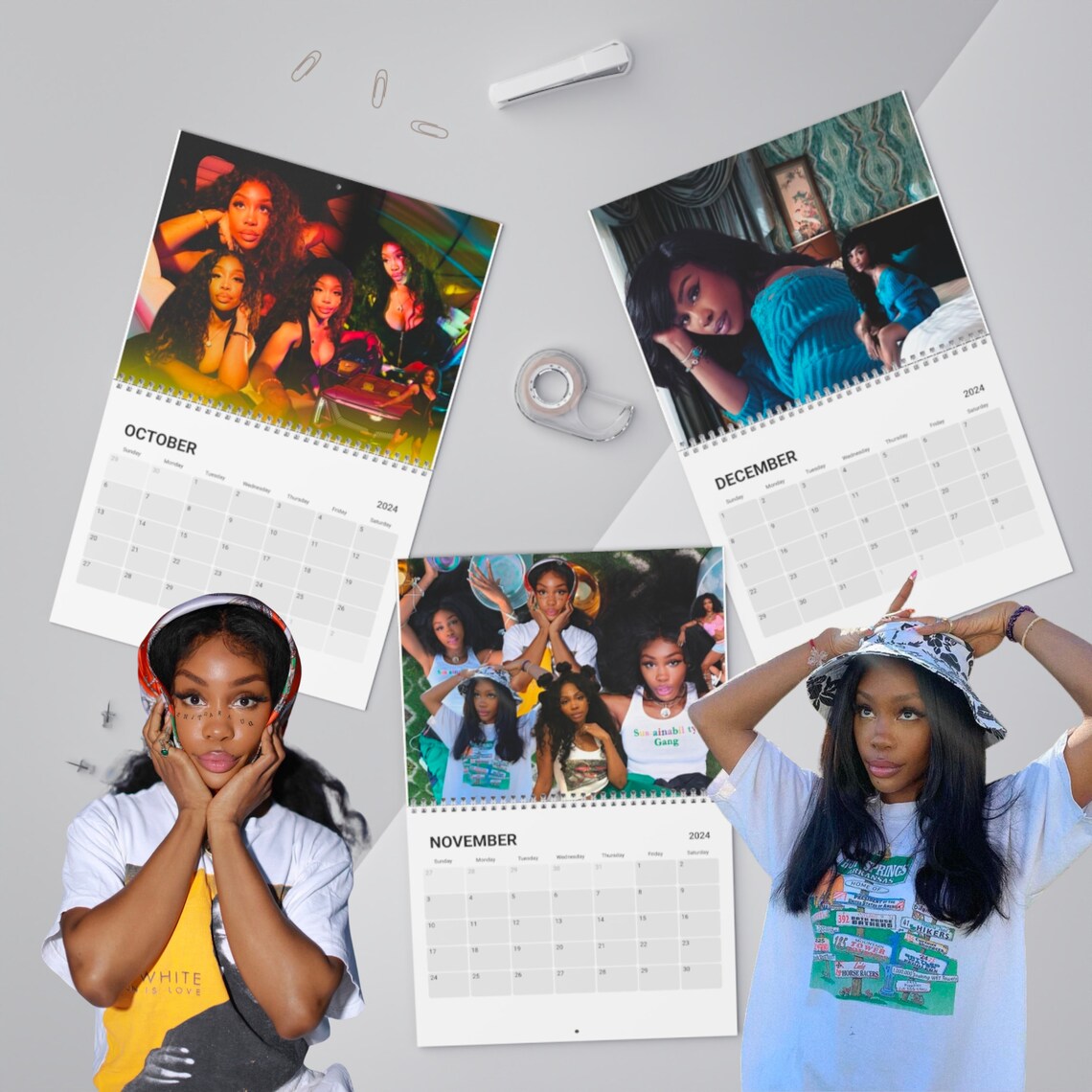 SZA 2024 Wall Calendar, Fan Gift, SZA Merch, SZA Art, Christmas Gift ...