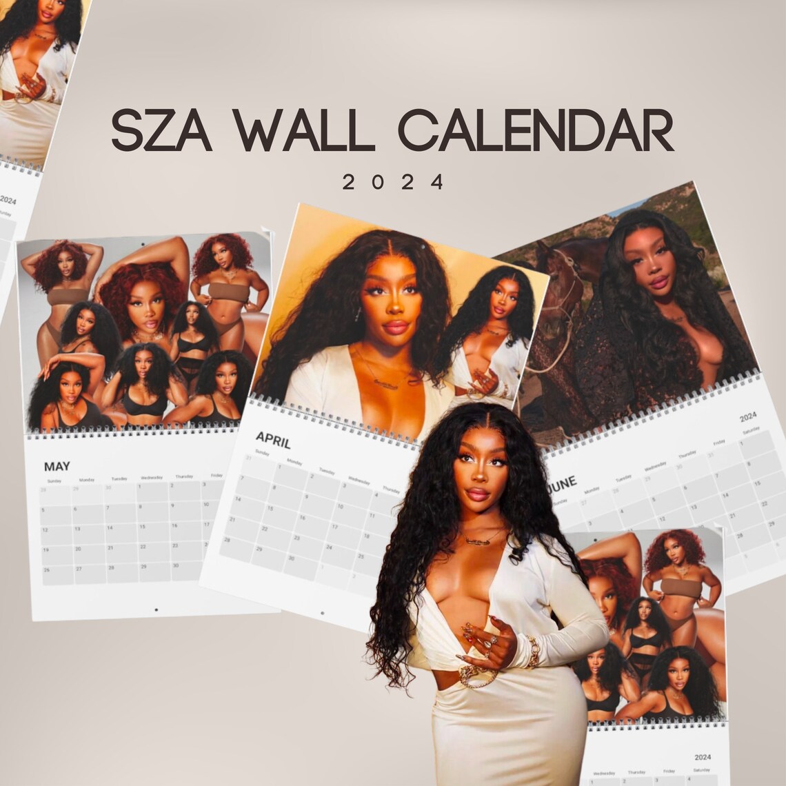 SZA 2024 Wall Calendar, Fan Gift, SZA Merch, SZA Art, Christmas Gift ...
