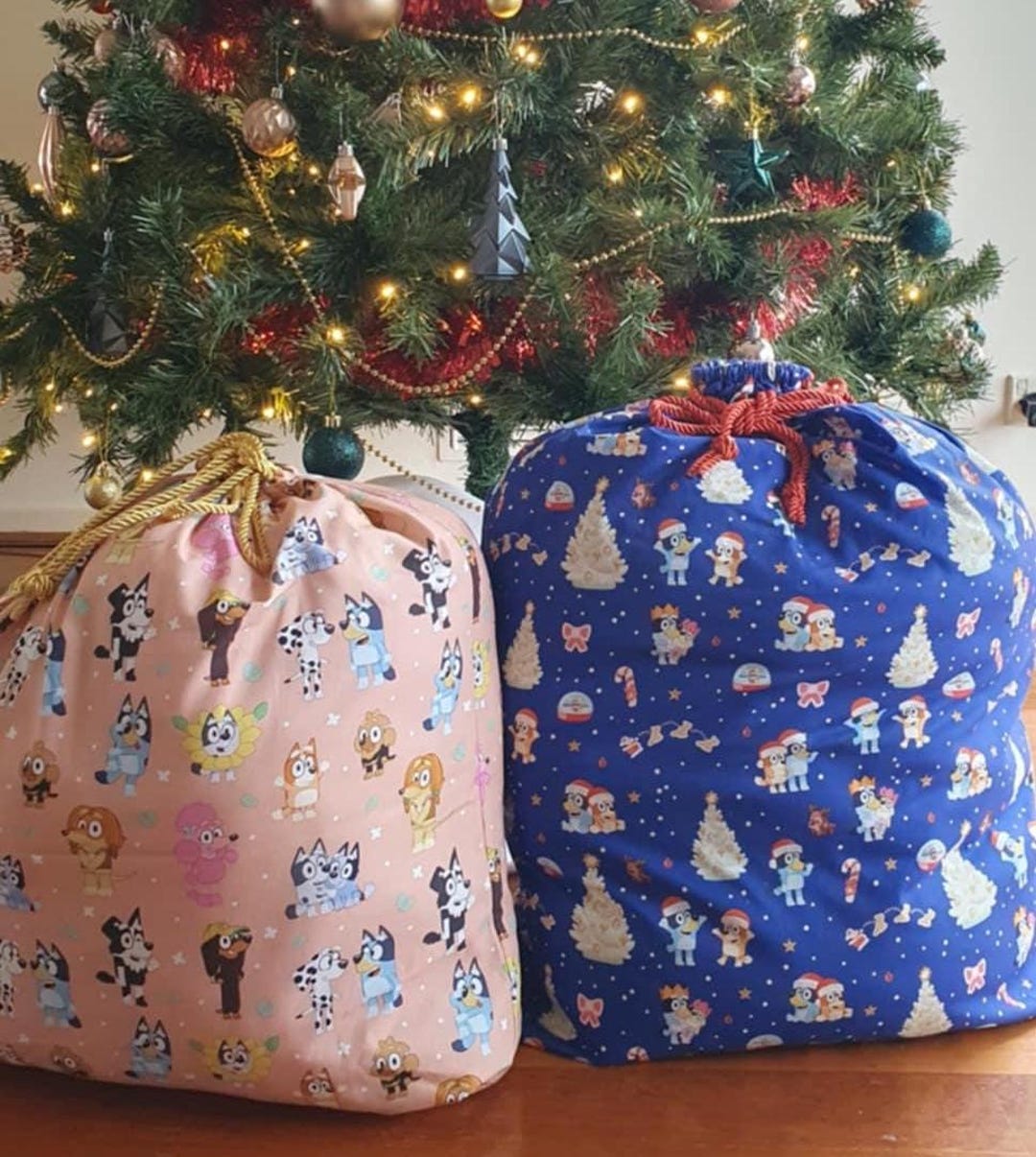 Bluey Sacks/ Gift Bags - Etsy Australia