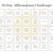 30 Day Affirmation Challenge | Calendar - Etsy