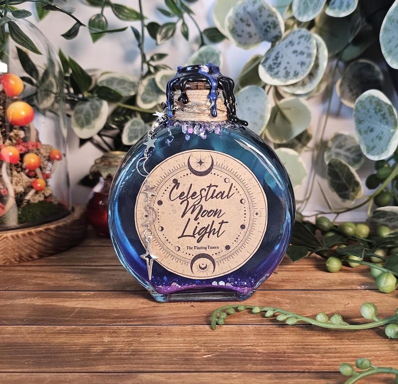 Day & Night Magic Potion Set | Sun and Moon | Apothecary Bottles ...