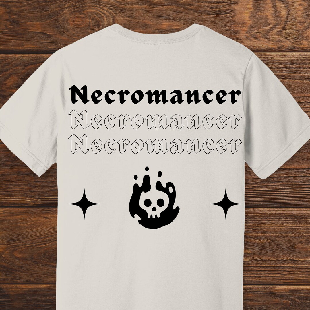 Dnd Necromancer Class Shirt, Dungeons and Dragons Medieval Fantasy ...