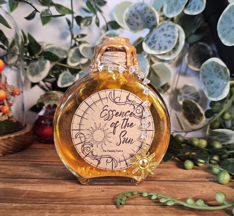 Day & Night Magic Potion Set | Sun and Moon | Apothecary Bottles ...