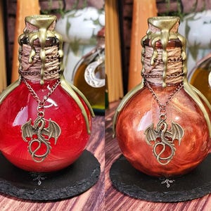 Health Potion: Color Changing Fantasycore Bottle With Charm - Etsy