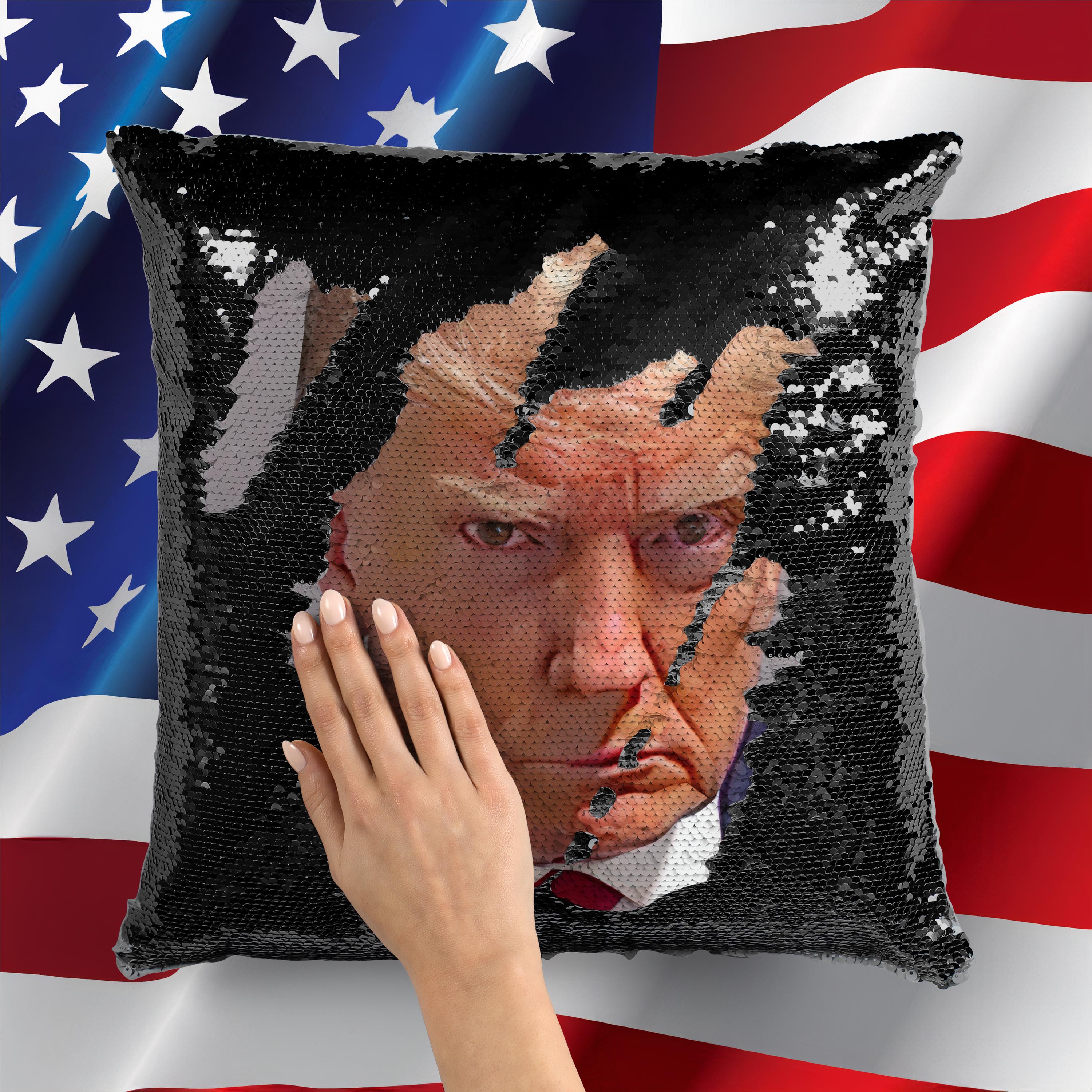 DONALD TRUMP - President Trump Mugshot Sequin Pillow Case - Etsy