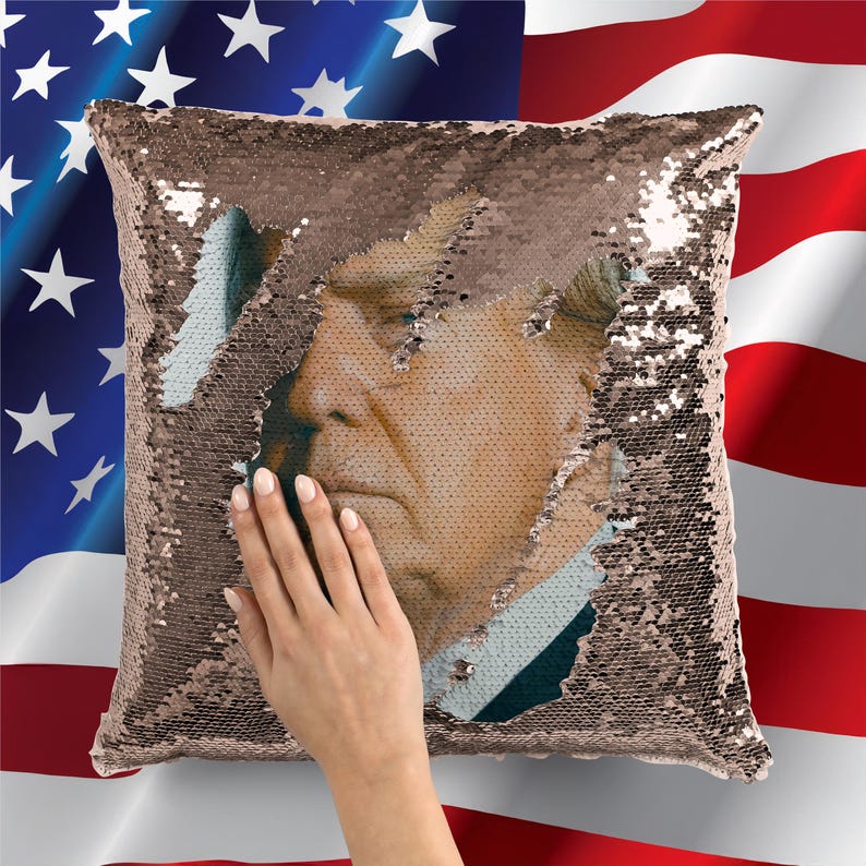 DONALD TRUMP - President Trump MAGA Sequin Pillow Case - Etsy