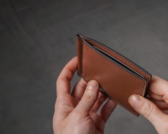 Black Slim Money Clip Wallet for Men - Billfold Wallet With Money Clip ...