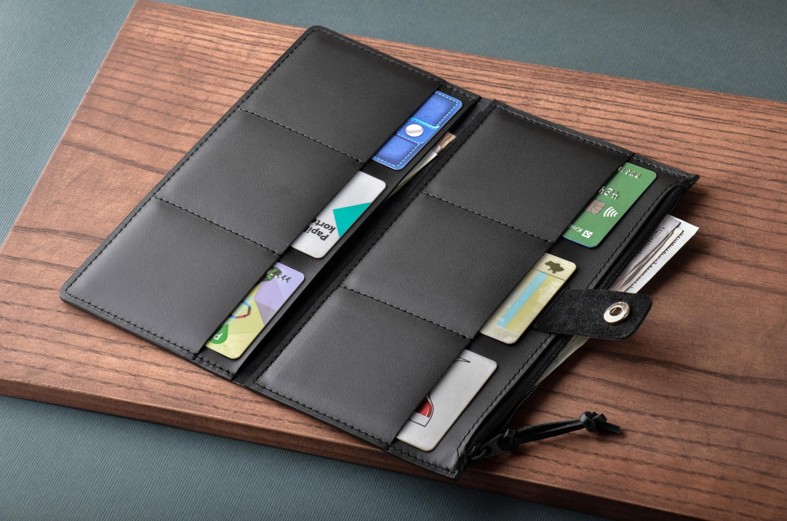 Mens Long Wallet, Handmade Long Leather Wallet, Mens Leather Clutch ...
