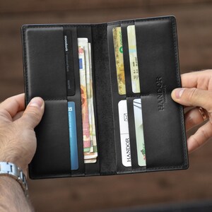 Long Wallet Men, Mens Bifold Long Wallet, Womens Long Wallet, Long ...