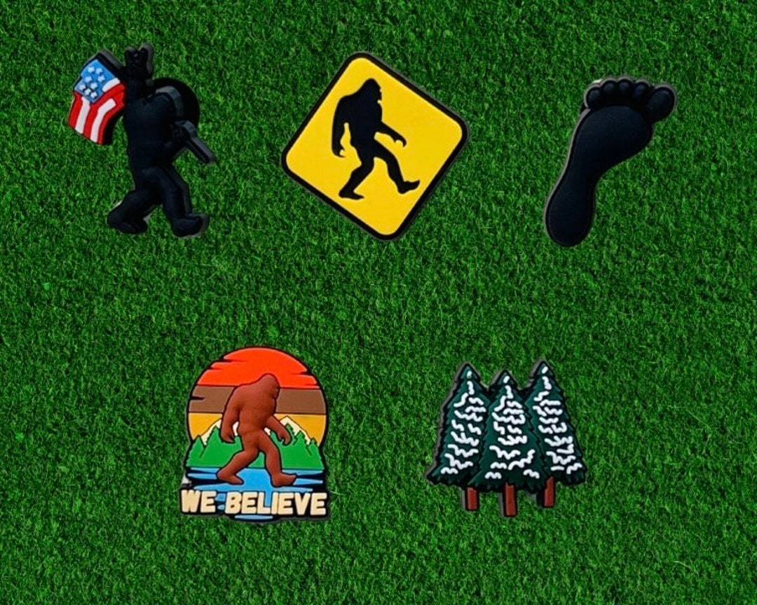 Believe Croc Charms Bigfoot Shoe Charms Yeti Sasquatch Charms Cryptid ...