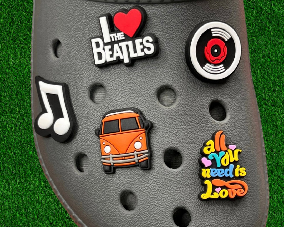 Rock Croc Charms Rock Band Charms Rock Music Shoe Charms Hippie Love ...