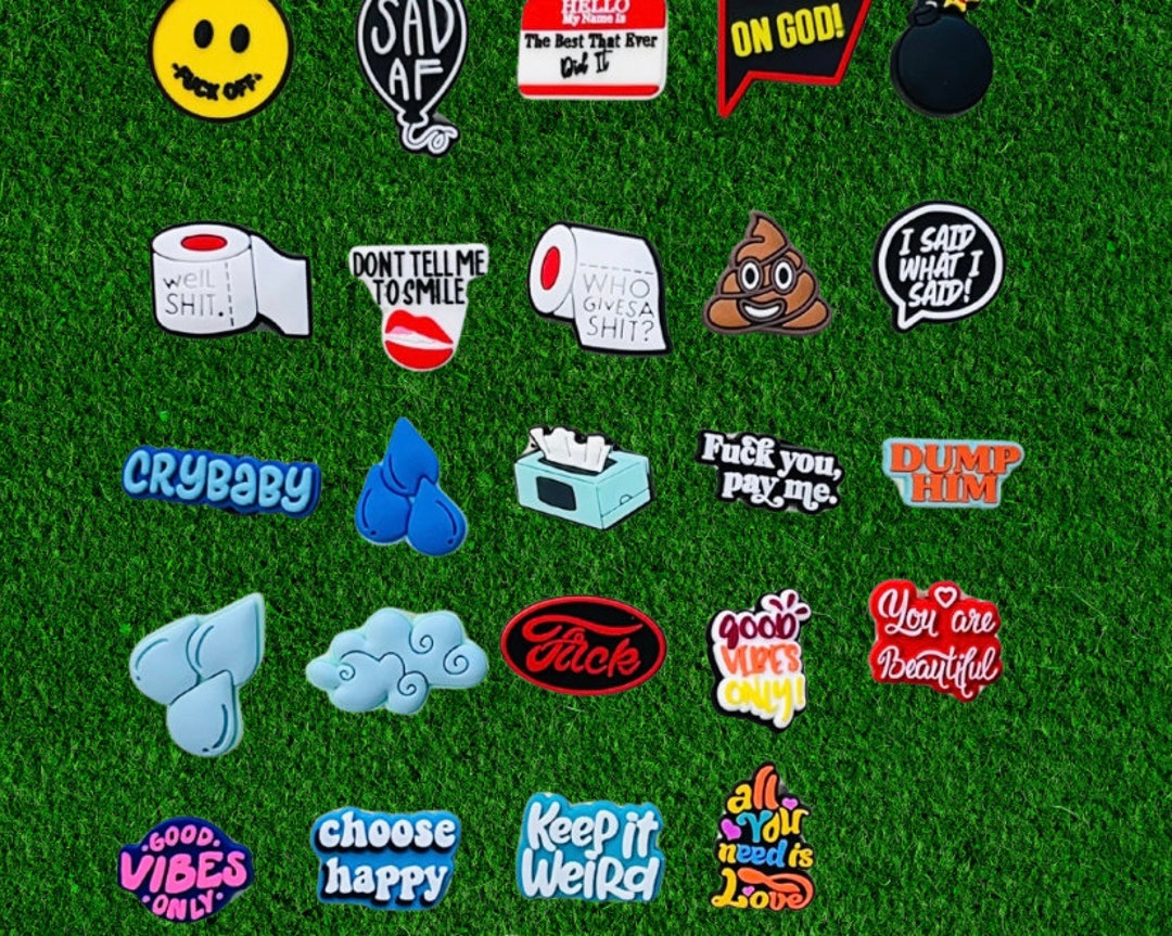 Word Croc Charms Meme Shoe Charms Poop Funny Charms Gag Gift Charms ...