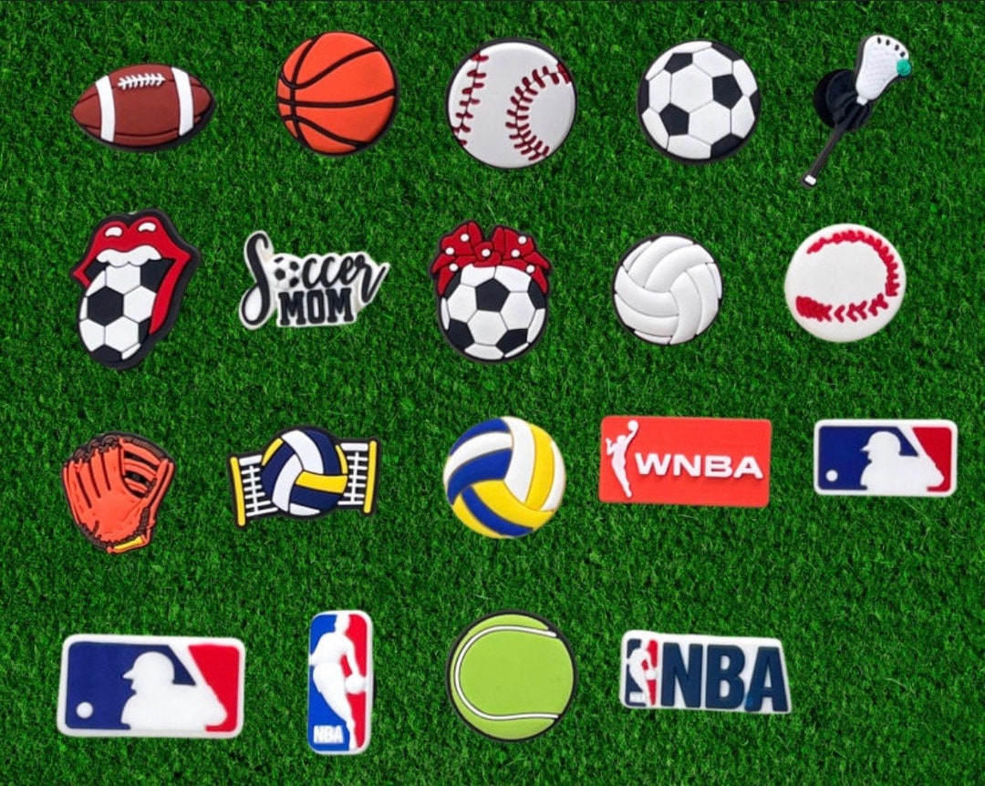 Lacrosse Charms Football Shoe Charms Baseball Basketball Tennis ...