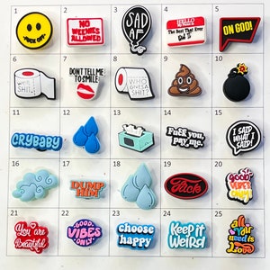 Word Croc Charms Meme Shoe Charms Poop Funny Charms Gag Gift Charms ...