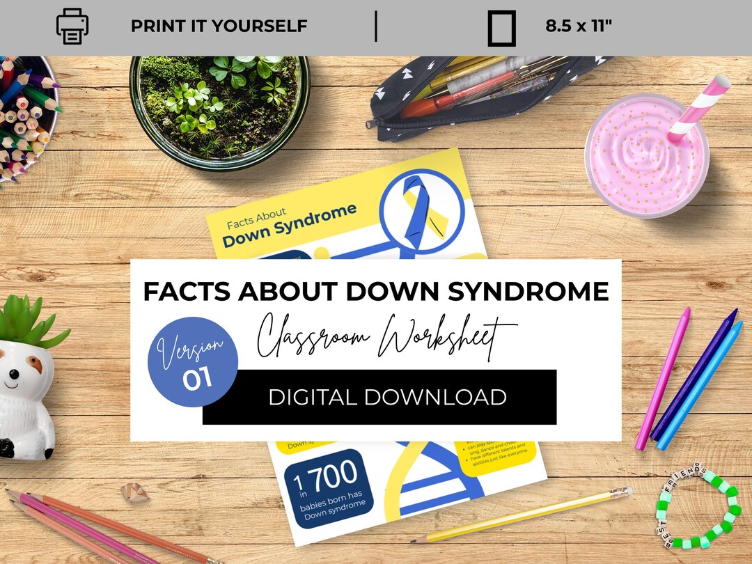 Down Syndrome Facts Printable Infographic for Classrooms, Version 1 ...
