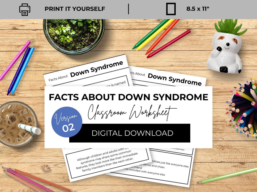 Down Syndrome Facts Infographic Printable for Classrooms, Version 2 ...