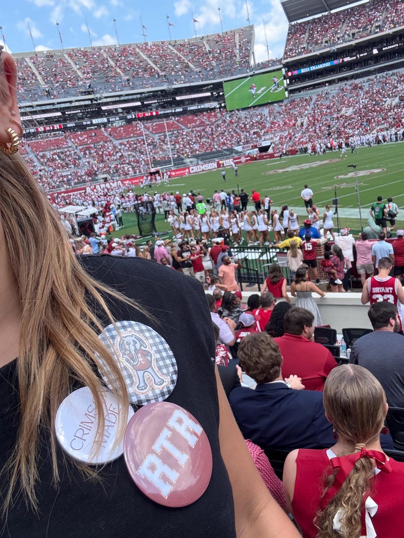 University of Alabama | Alabama College Game Day Sports Buttons - Etsy