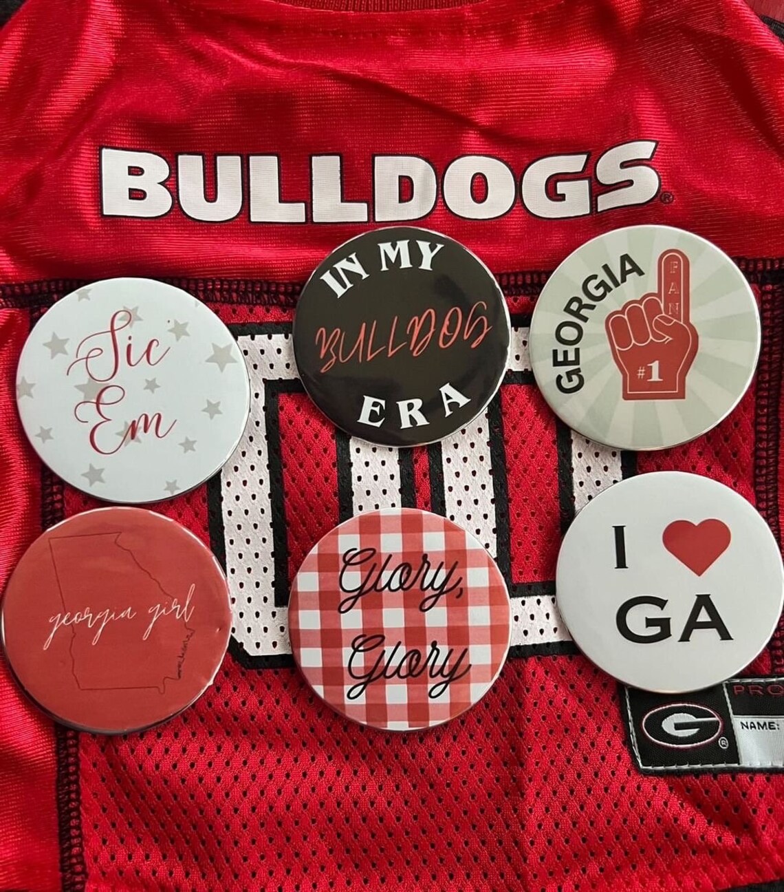 University of Georgia | Georgia College Game Day Sports Buttons - Etsy