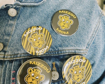 University of Missouri | Mizzou College Game Day Sports Buttons - Etsy