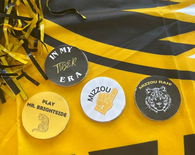 University of Missouri | Mizzou College Game Day Sports Buttons - Etsy