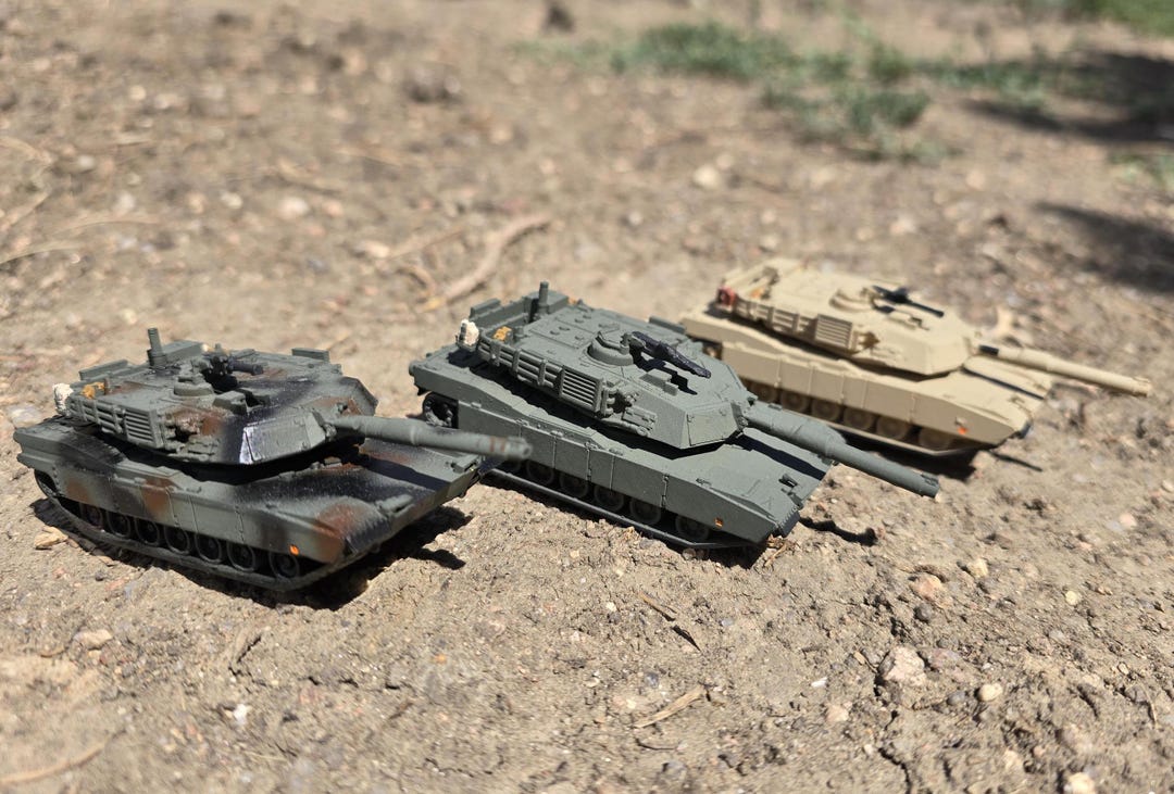 M1 Abrams (3D Printed) 1:100 - Etsy