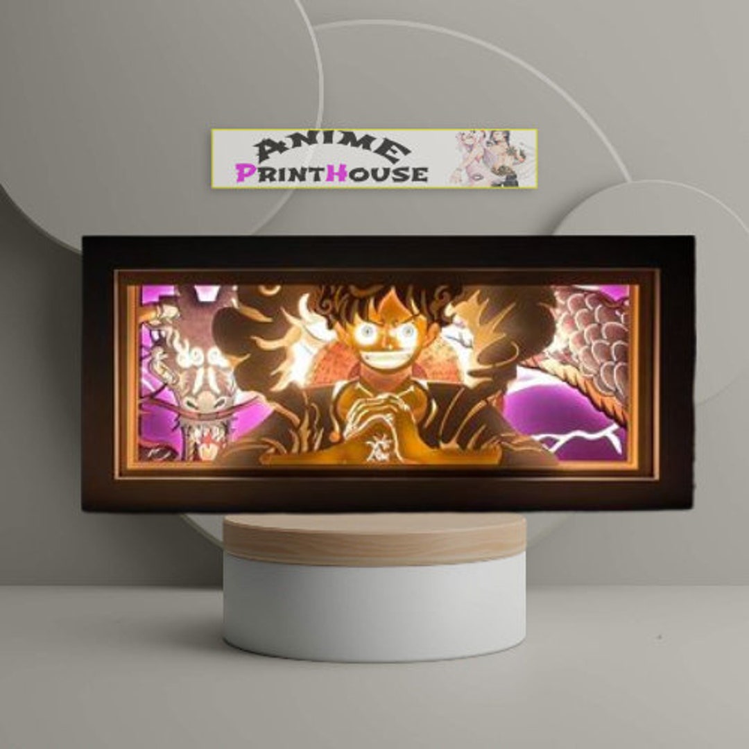 Luffy Monkey Light Box Anime Light Box LED Anime Light Gift - Etsy