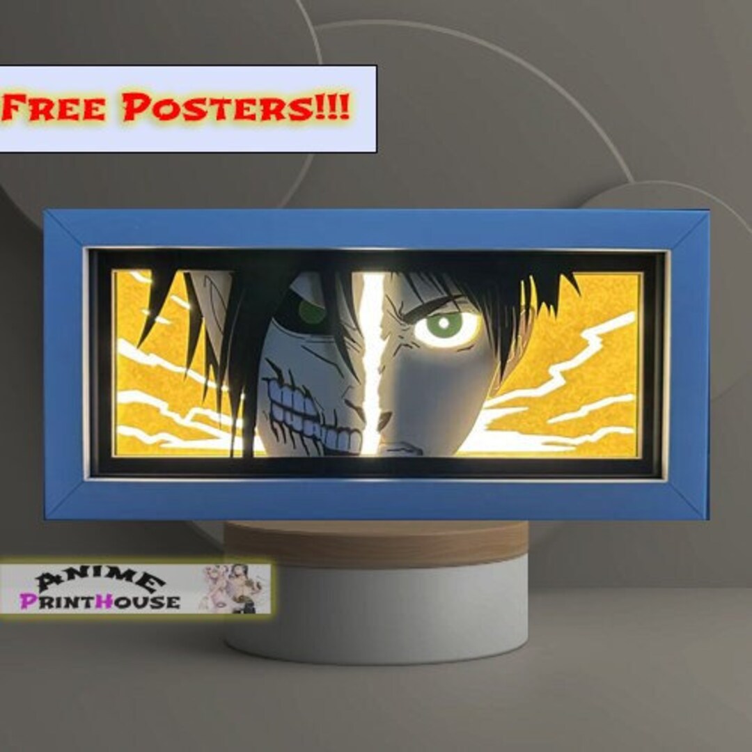 Anime Light Box Levi Desk Light Titans LED Table Light Box RGB Lightbox ...