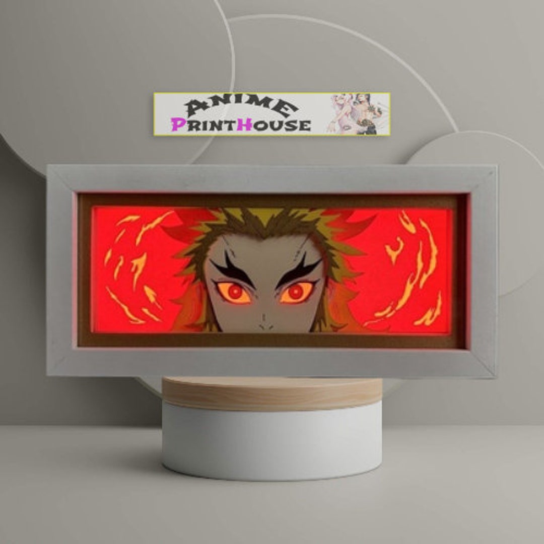 Anime Light Box Anime LED Light Box Kyojuro LED Gift Home Decor - Etsy