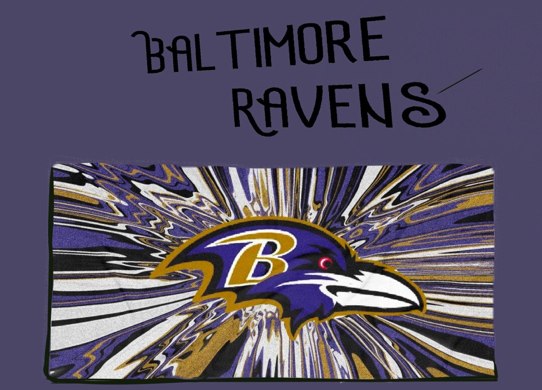 Baltimore Ravens NFL Football Fan Beach Body Bath Towel AFC North - Etsy