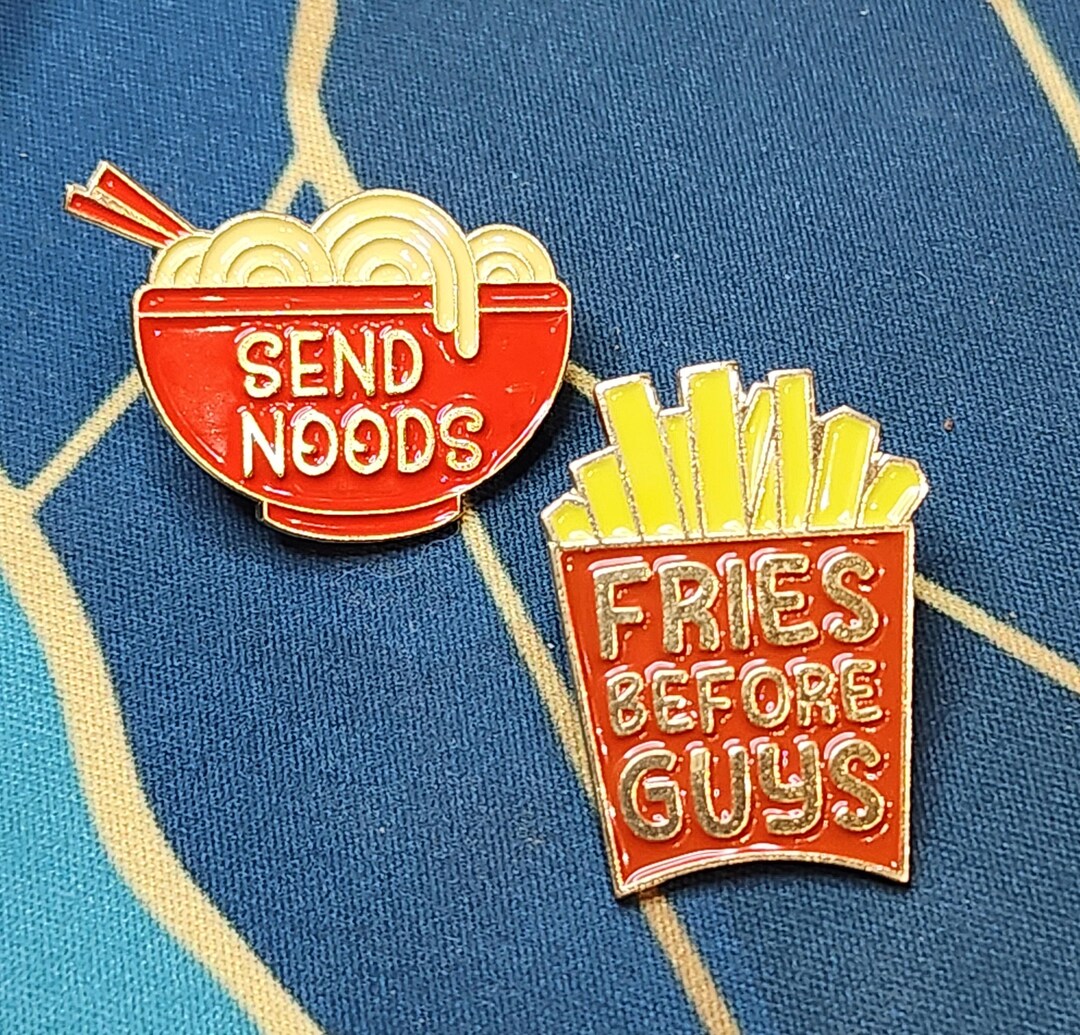 Funny Food Ramen Fries Fast Food Japan Enamel Pin - Etsy