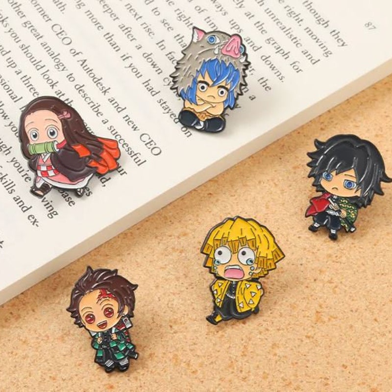 Demon Slayer Pin Pins - Etsy