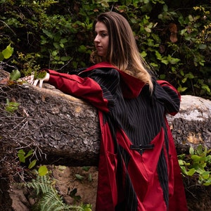 Red TRENCH + Blazer Upcycle One of a Kind!! - Etsy
