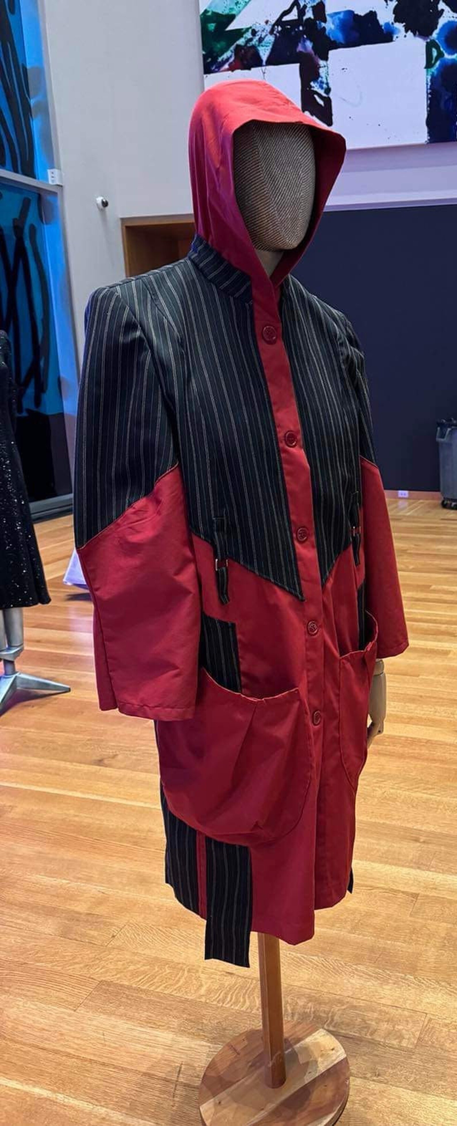 Red TRENCH + Blazer Upcycle One of a Kind!! - Etsy