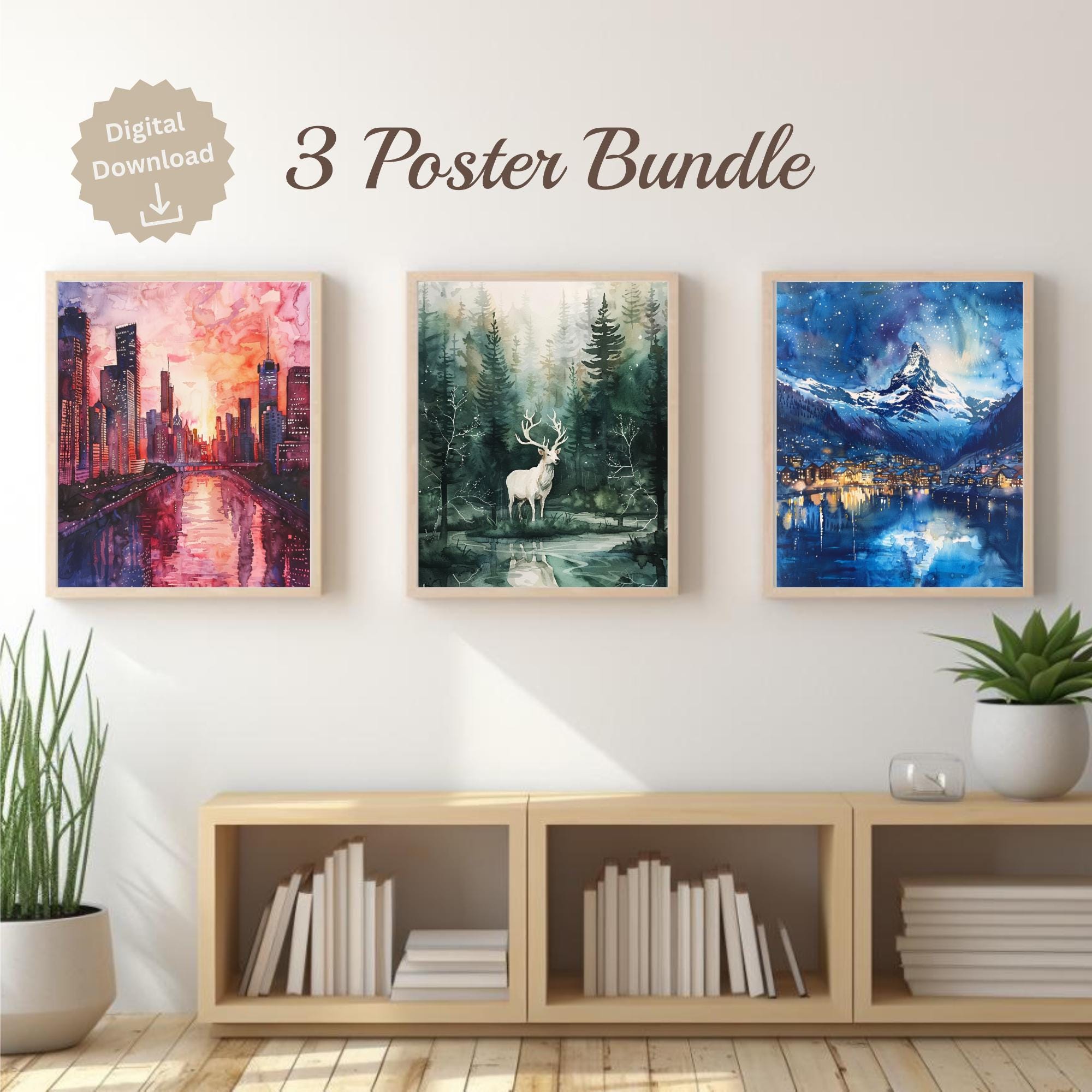SJM Universe Art Print Bundle: Velaris, Lunathion, Terrasen (digital ...