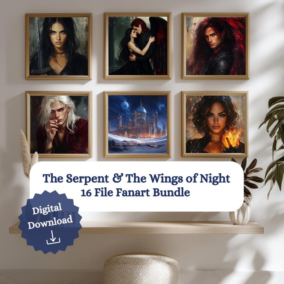 Serpent & Wings of Night Fanart Bundle: Bookish Character Prints ...